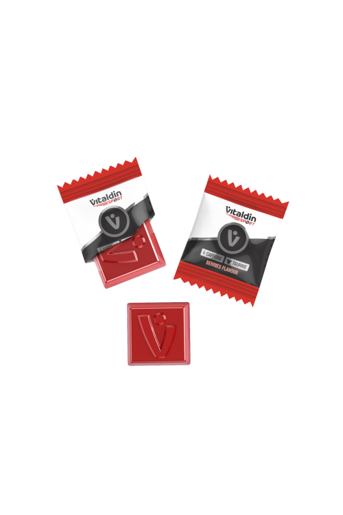 Caffeine and Taurine gummies red fruits - Vitaldin